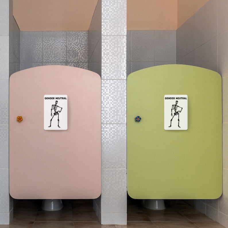 Gender Neutral Bathroom Sign - Restroom Sign - Inclusive Office Decor ...