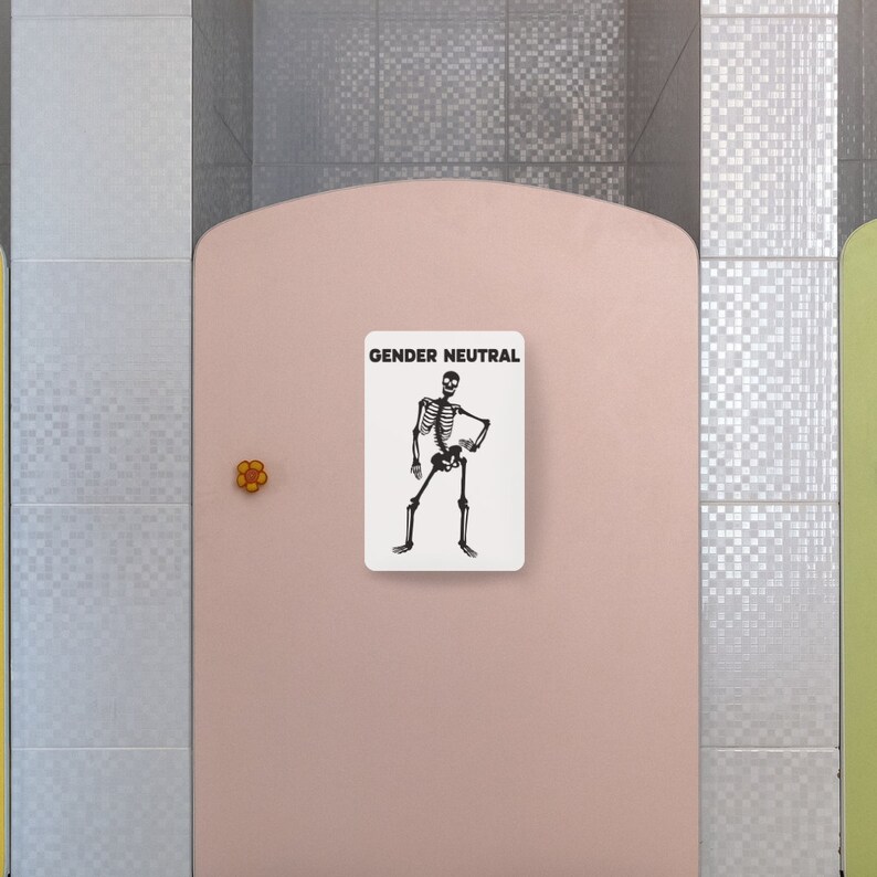 Gender Neutral Bathroom Sign Restroom Sign Inclusive Office Decor ...