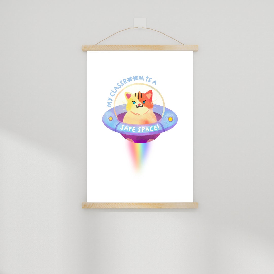Safe Space Classroom Poster Inclusion Poster DEI Classroom Printable ...