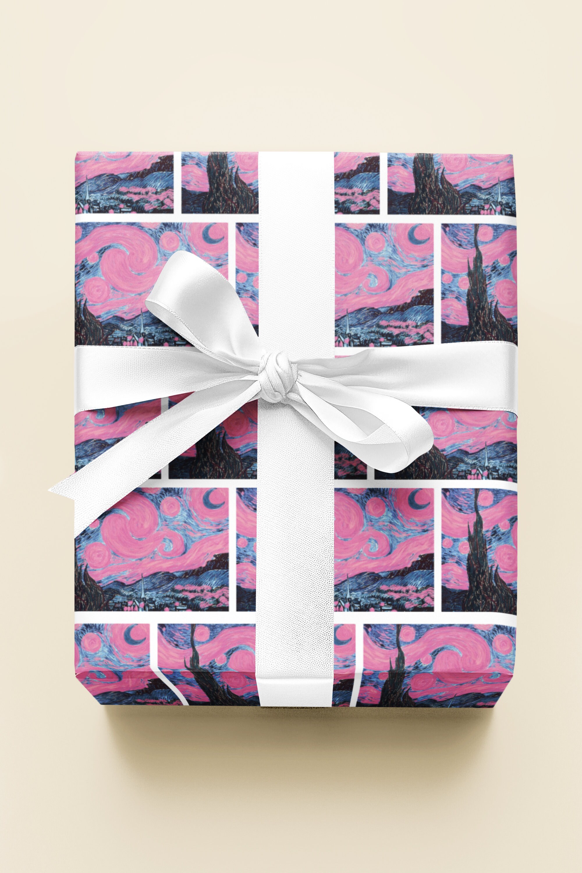 Trans Pride Wrapping Paper: Van Gogh Starry Night Gift Wrap - Etsy