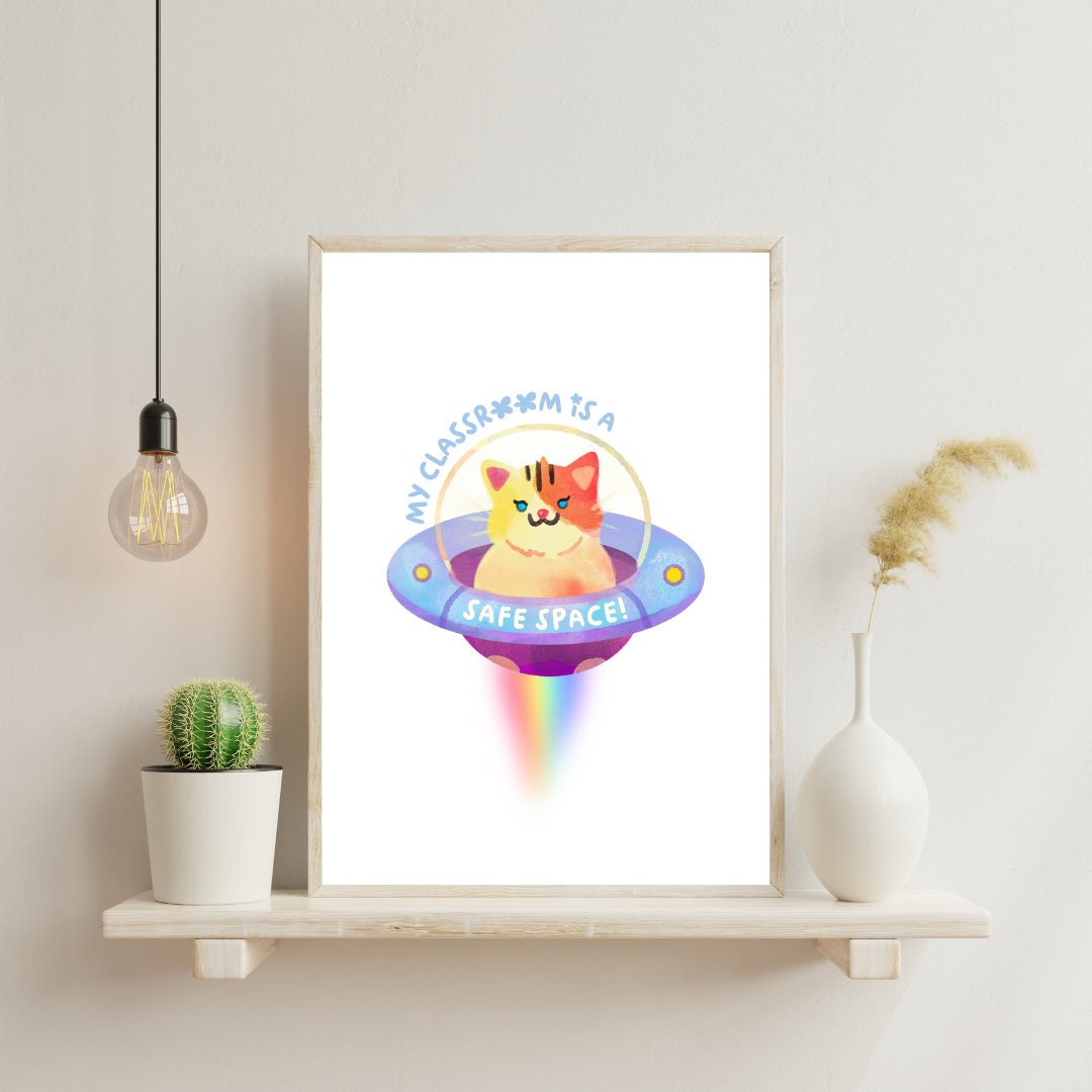 Safe Space Classroom Poster Inclusion Poster DEI Classroom Printable ...