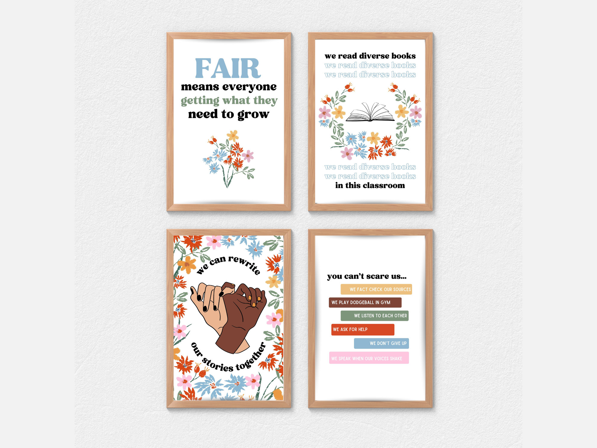 Inclusive Classroom Set of 4 Digital Download Fall Classroom Decor ...