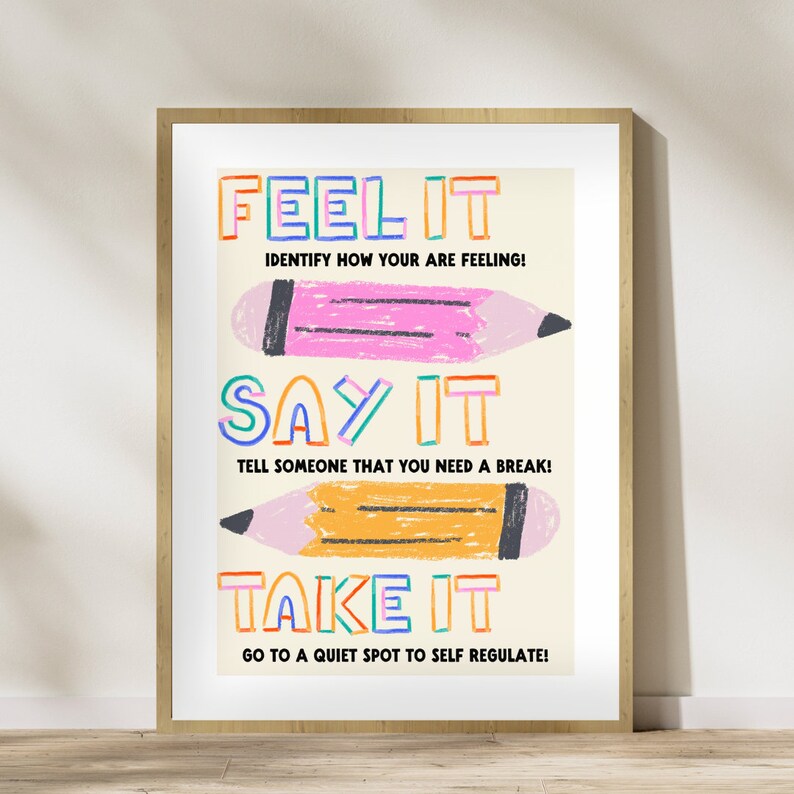 Emotional Regulation Poster Set: SEL Classroom Decor (digital Download ...