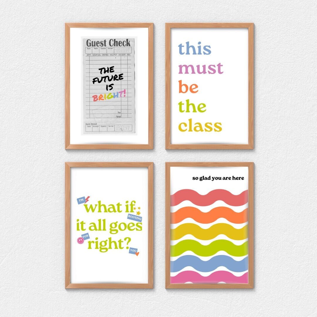 Inspirational Classroom Poster Set: LGBTQ Inclusion Art (digital ...