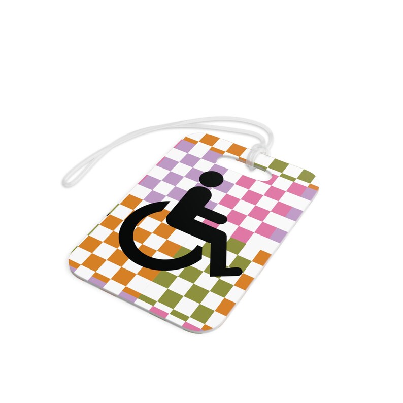 Colorful Wheelchair Tag, Cute Adaptive Luggage Tags for Disability ...