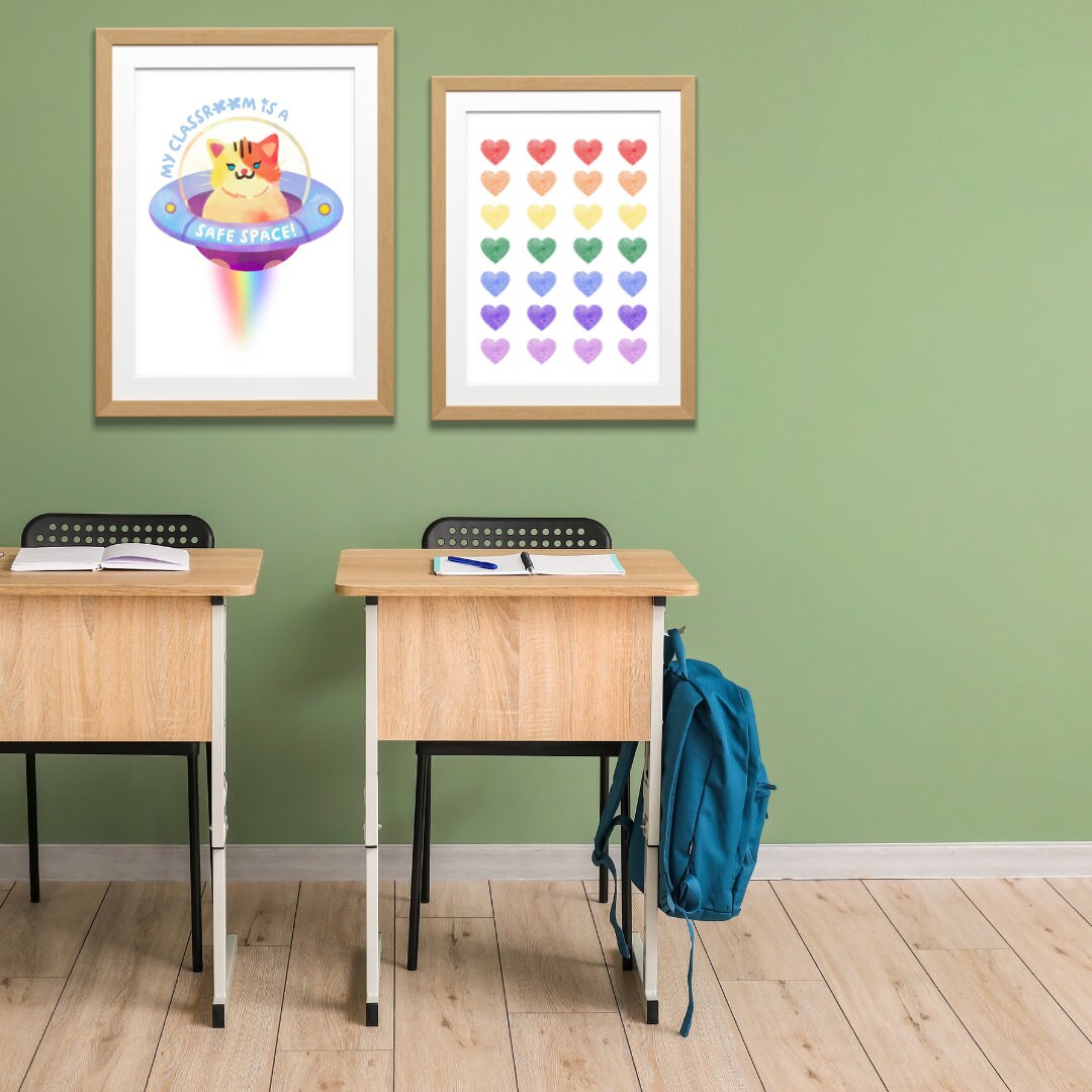 Safe Space Classroom Poster Inclusion Poster DEI Classroom Printable ...