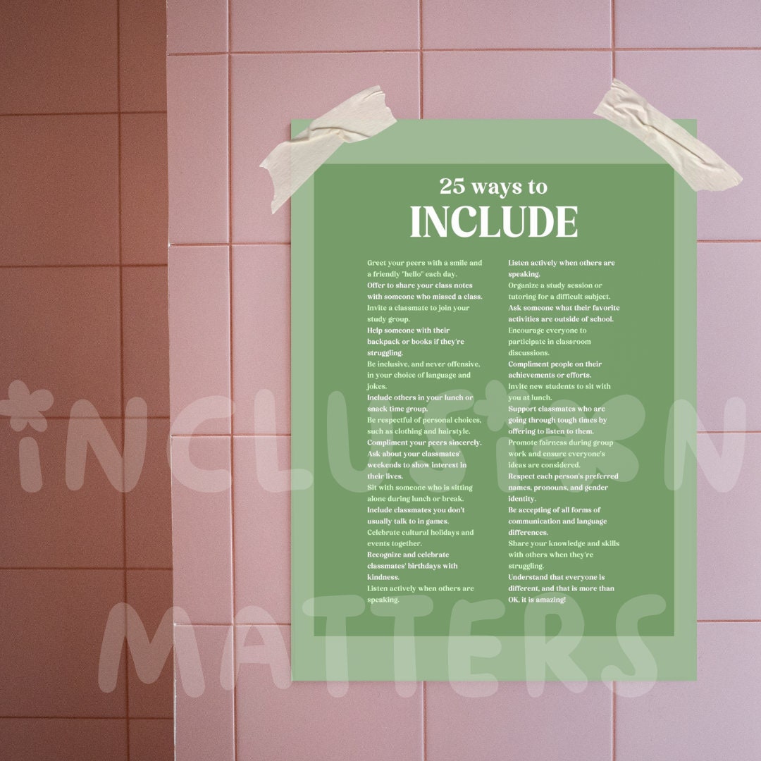 Diversity Equity Inclusion Poster Dei Classroom Poster Belonging Poster Diversity Art 