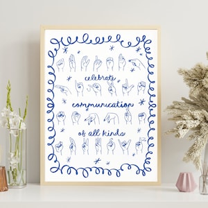 ASL Alphabet Poster - Sign Language Poster - Diverse Classroom Poster ...