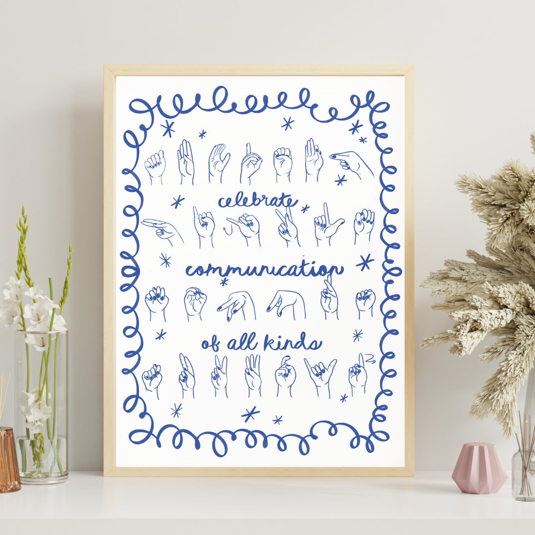 ASL Alphabet Poster Sign Language Poster Diverse Classroom Poster ...