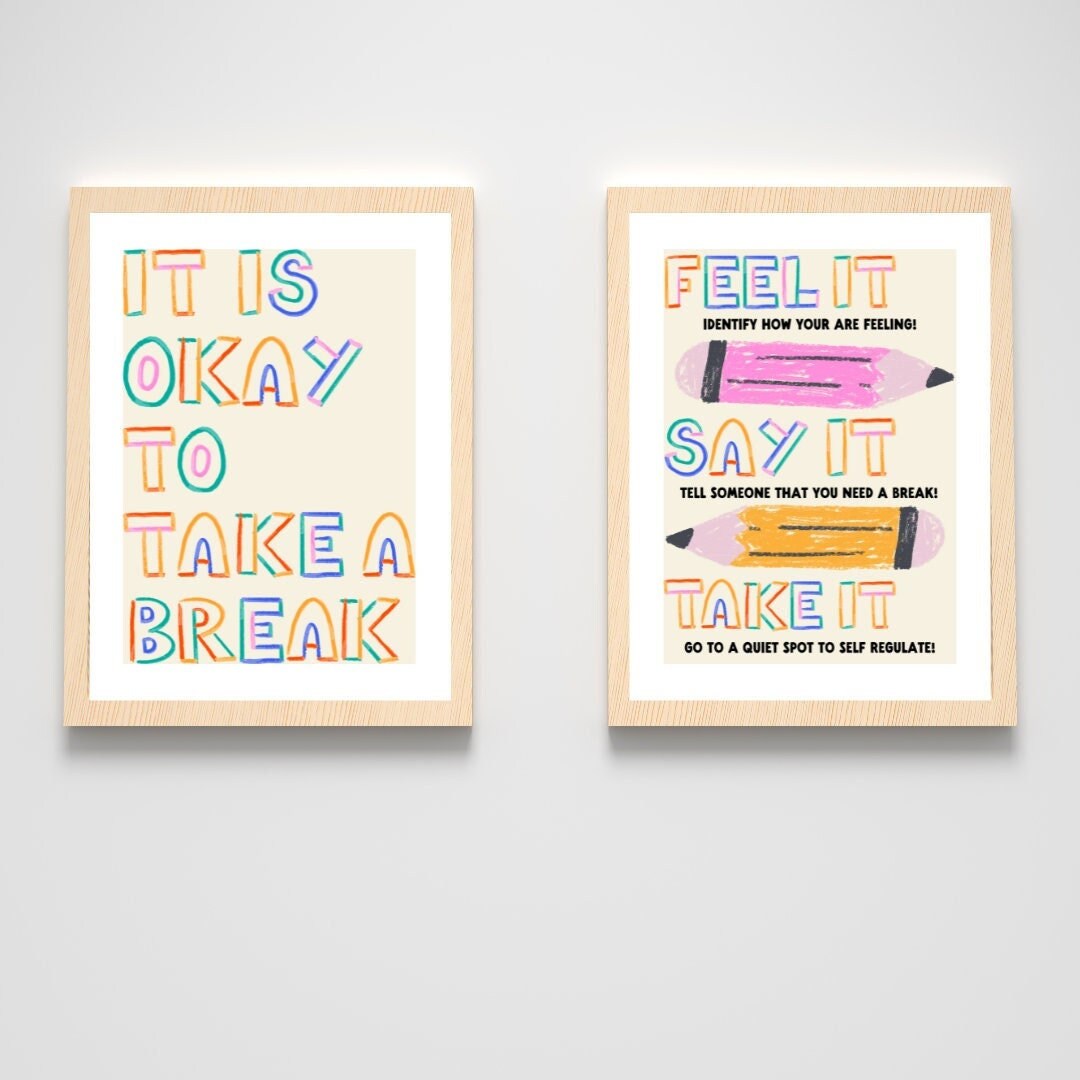 Emotional Regulation Poster Set: SEL Classroom Decor (digital Download ...