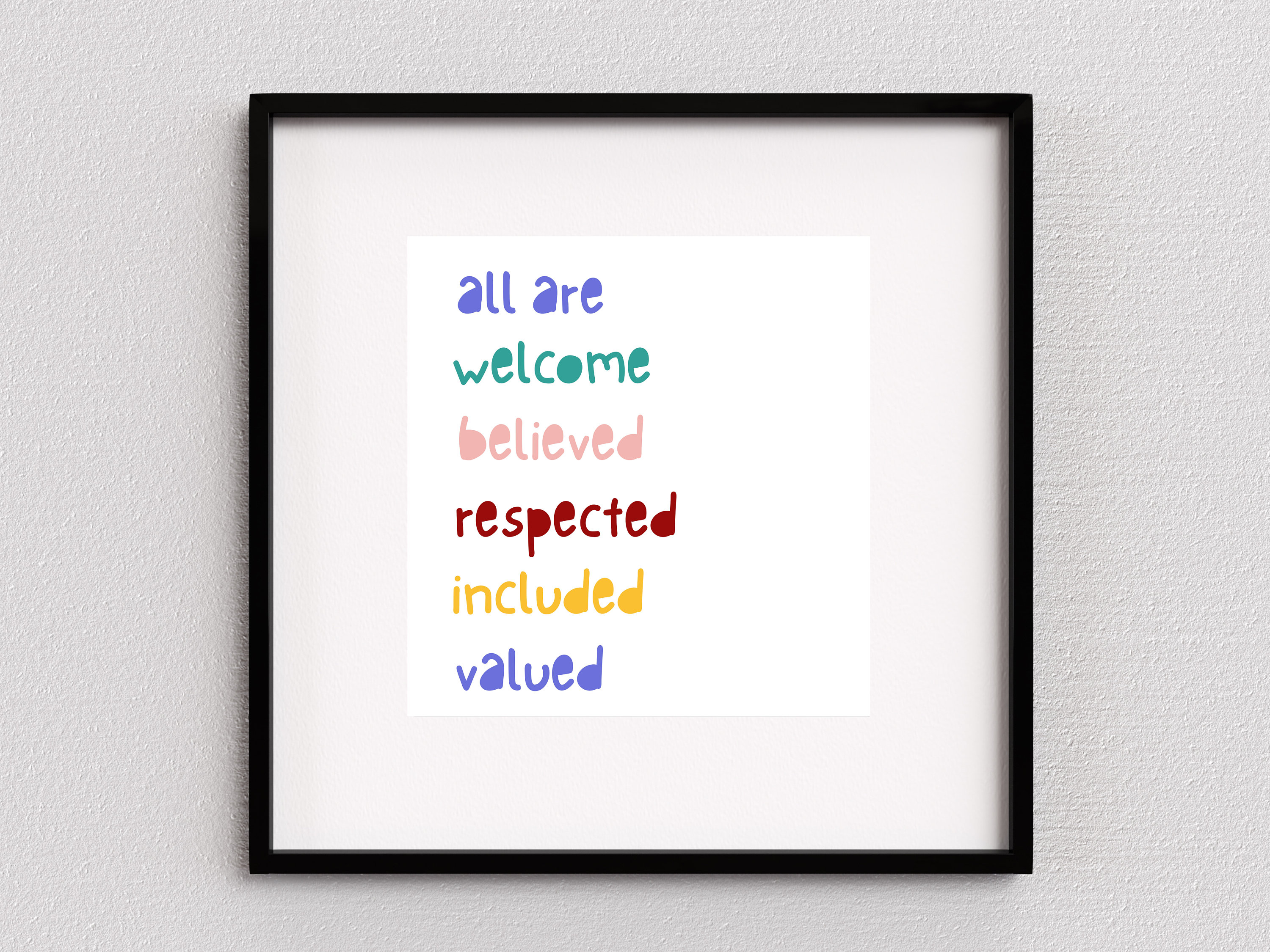Inclusive Classroom Poster Classroom Decor Teacher Poster DEI Diversity ...