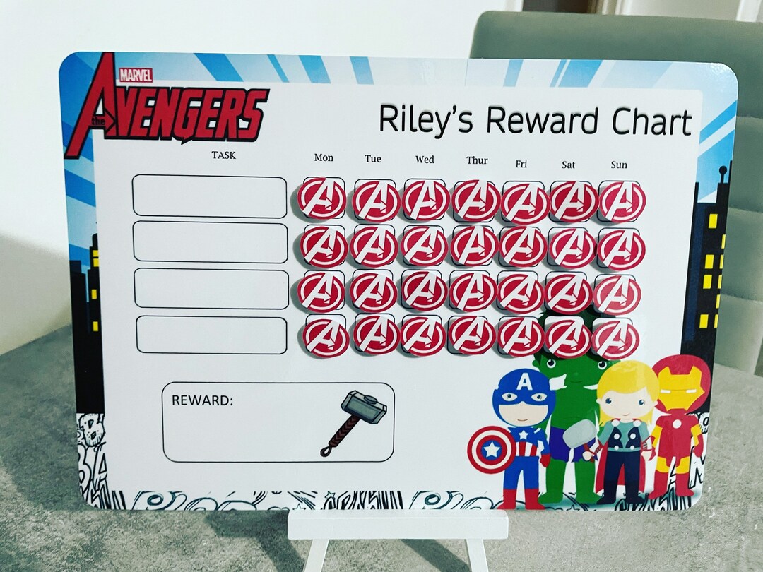 Avengers Reward Chart - Etsy