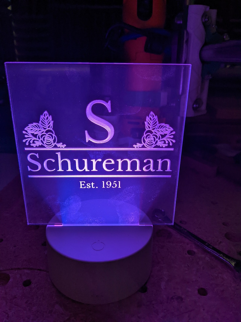 Custom LED Edge Lit Plexiglass Sign - Etsy