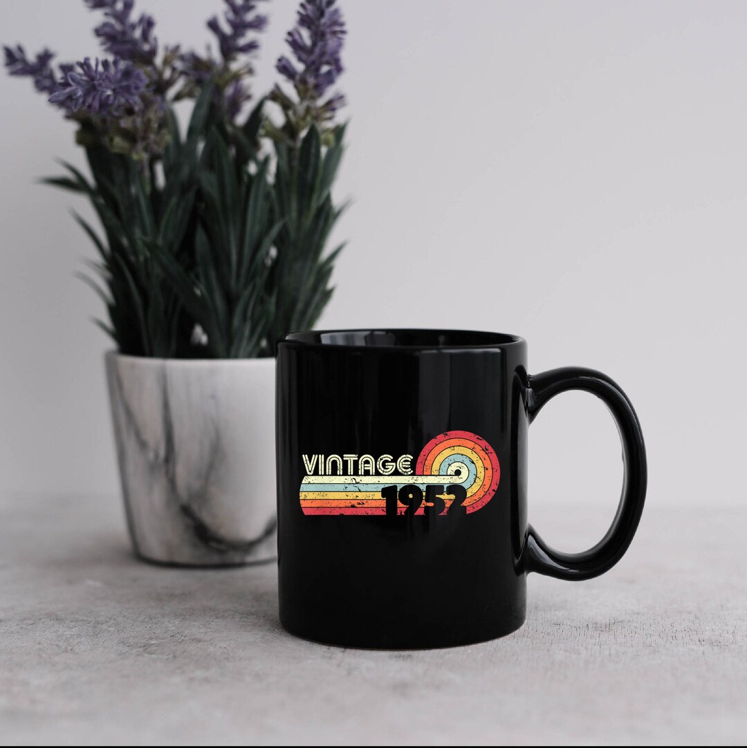 Vintage 1952 Birthday Mug, Diner Coffee Mugs, Heavy Retro, Retro Mug ...