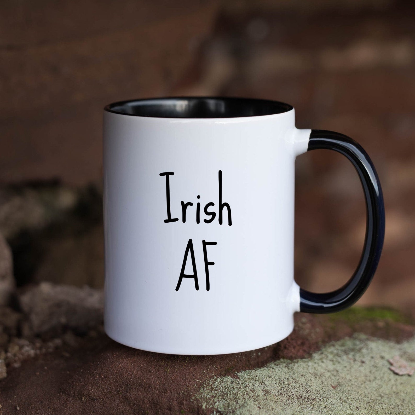 Irish Mug, Irish Gifts, Irish AF, 11oz Two Toned Ceramic Mug, Funny Mug ...