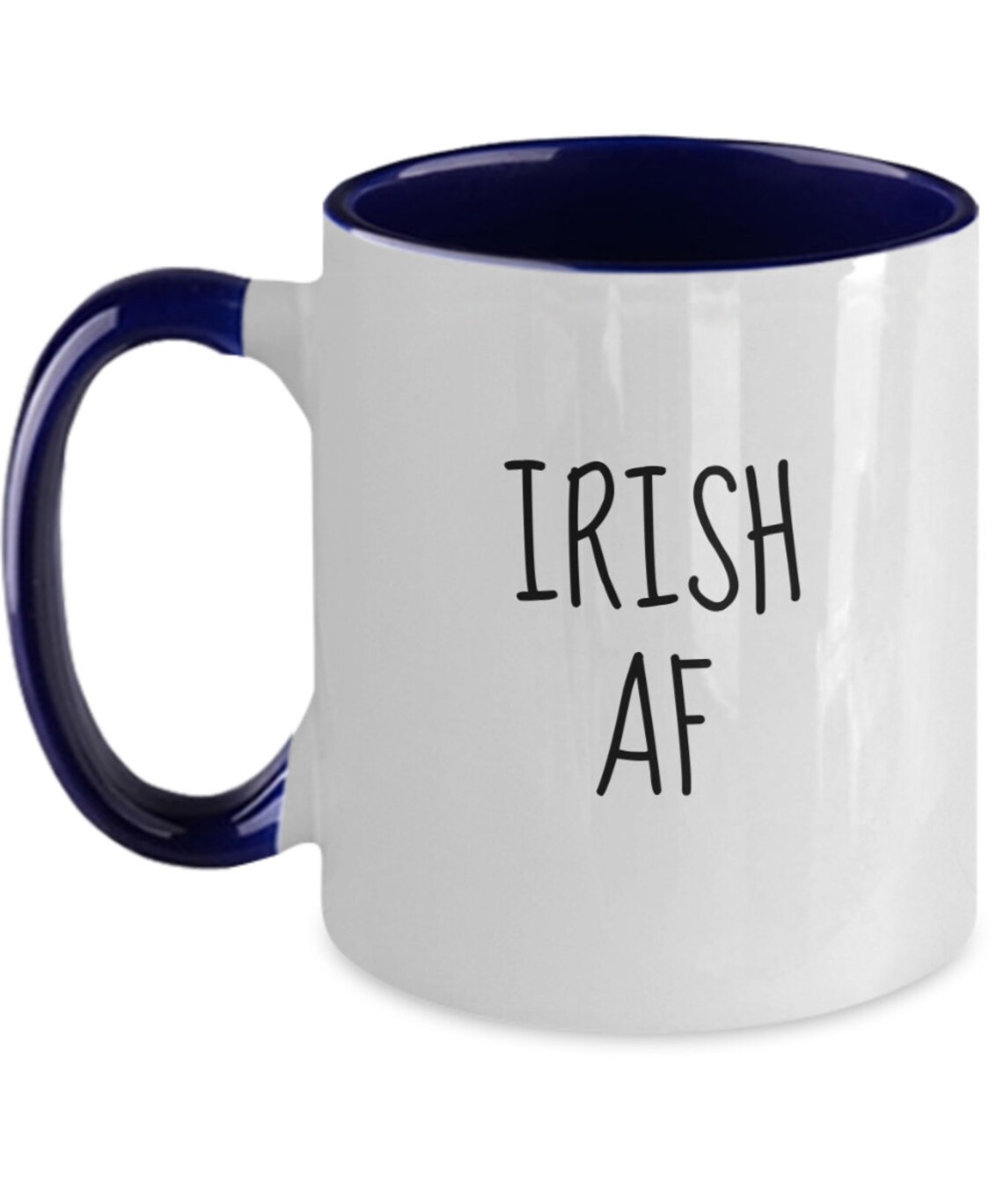 Irish Mug Irish Gifts Irish AF 11oz Two Toned Ceramic Mug - Etsy