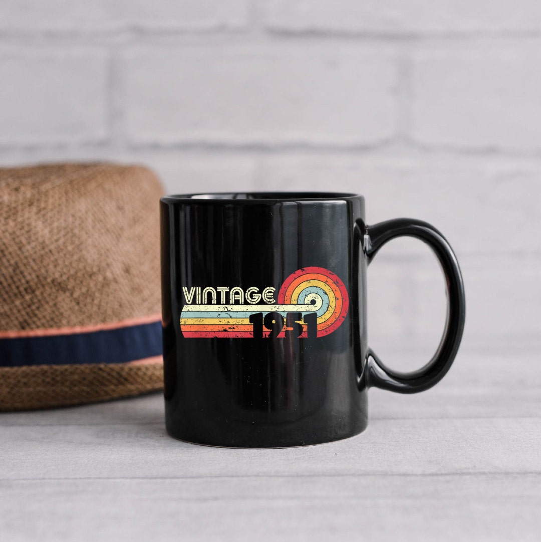 Vintage 1951 Birthday Mug, Diner Coffee Mugs, Heavy Retro, Retro Mug ...