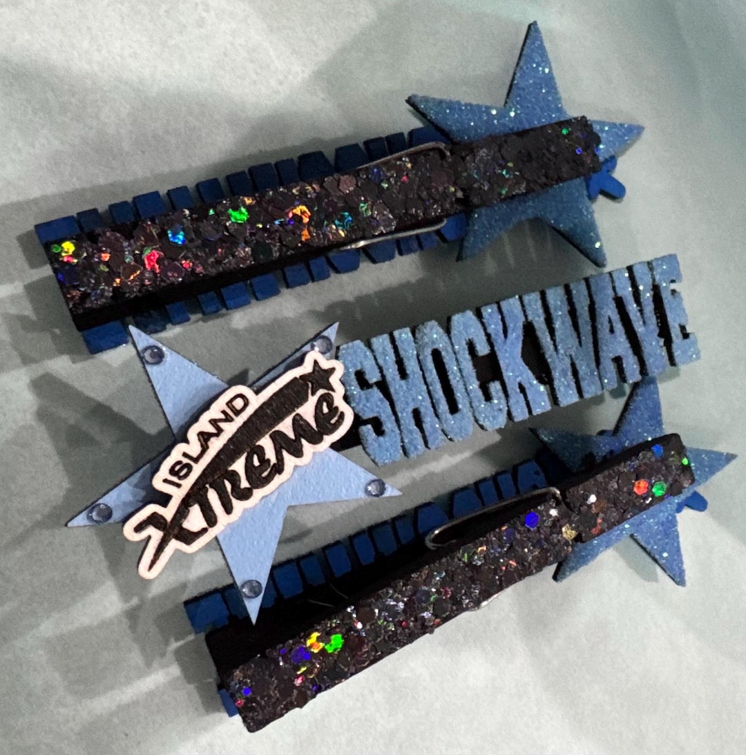 CUSTOM Cheer Gym Volleyball Pins Handmade Glitter Spirit Pins Good Luck ...