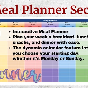 Ultimate Hyperlinked Recipe Book & Planner - Meal Planning, Kitchen ...