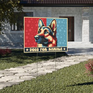 Dogs for Kamala Yard Sign, Dog Moms for Harris Sign, Dog Dads for ...