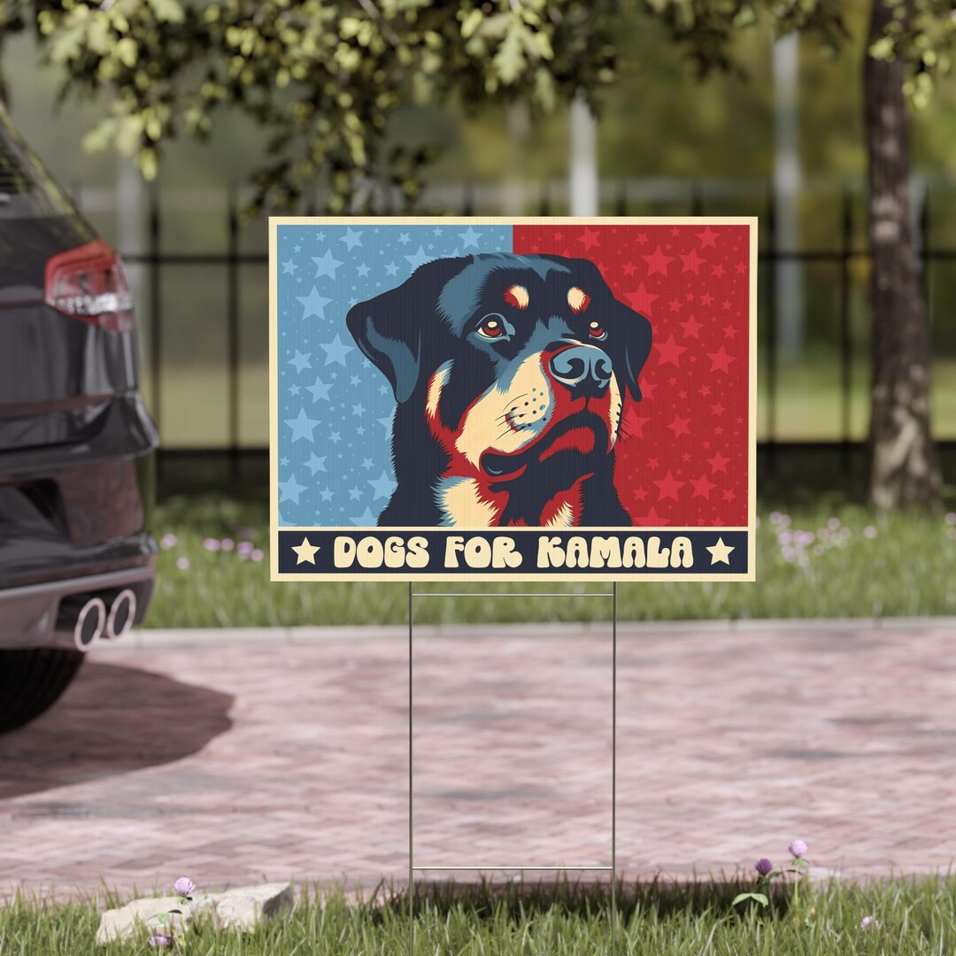 Harris Walz Yard Sign, Kamala Harris Yard Sign, Dogs for Harris Yard ...