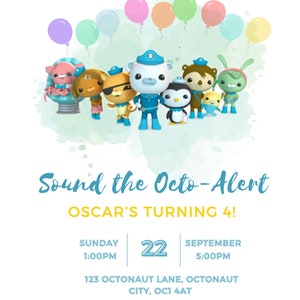 Octonauts Digital Birthday Party Invitation | Instant Download ...