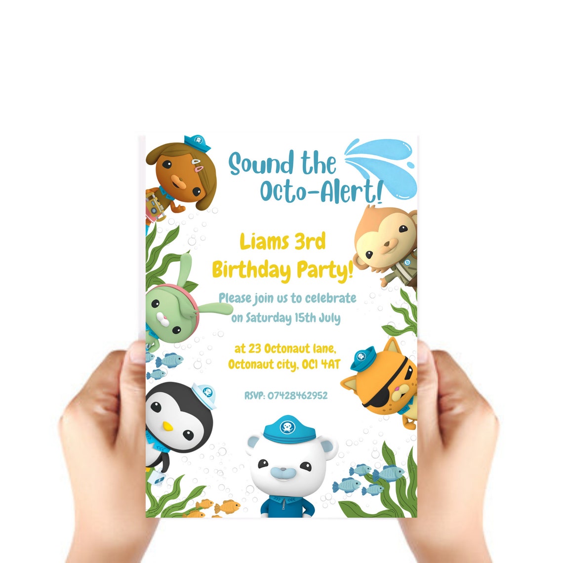 Octonauts Digital Birthday Party Invitation | Instant Download ...