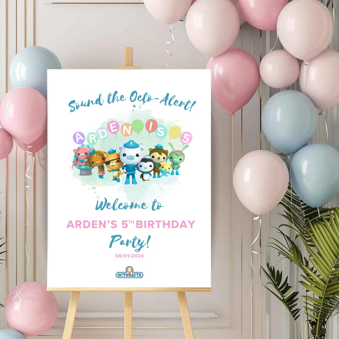 Octonauts Theme Welcome to the Party Sign | Instant Download ...