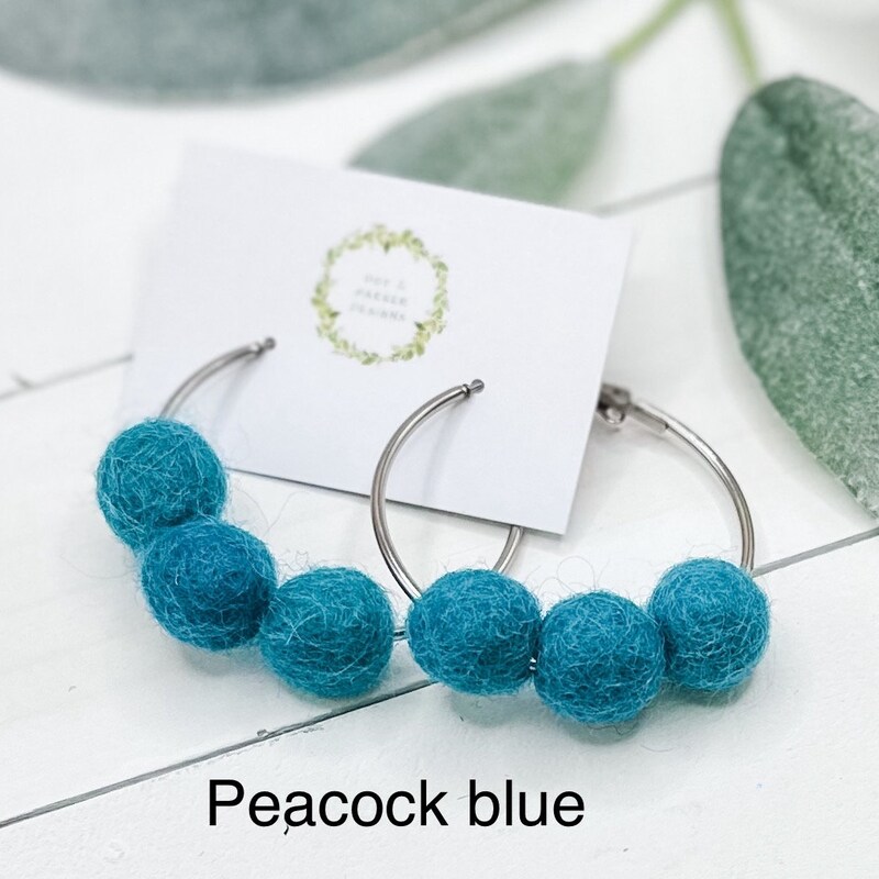 Wool Earrings - Etsy