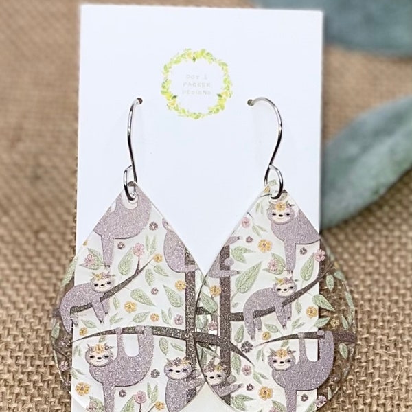 Sloth Earrings - Etsy