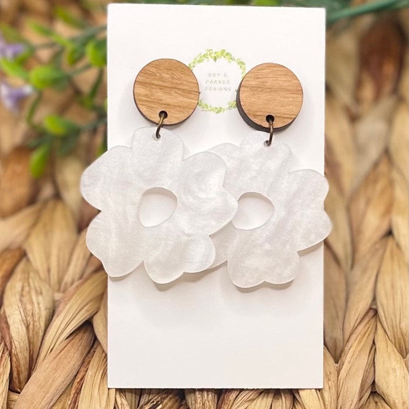 Acrylic Earrings - Etsy