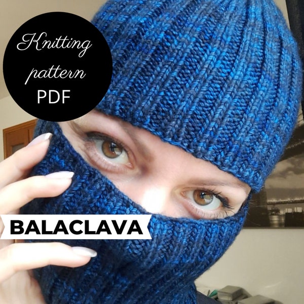 Balaclava Knitting Pattern - Etsy