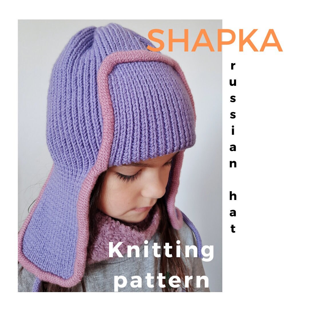 Easy Beginner Hat Knitting Pattern, Russian Hat - Etsy