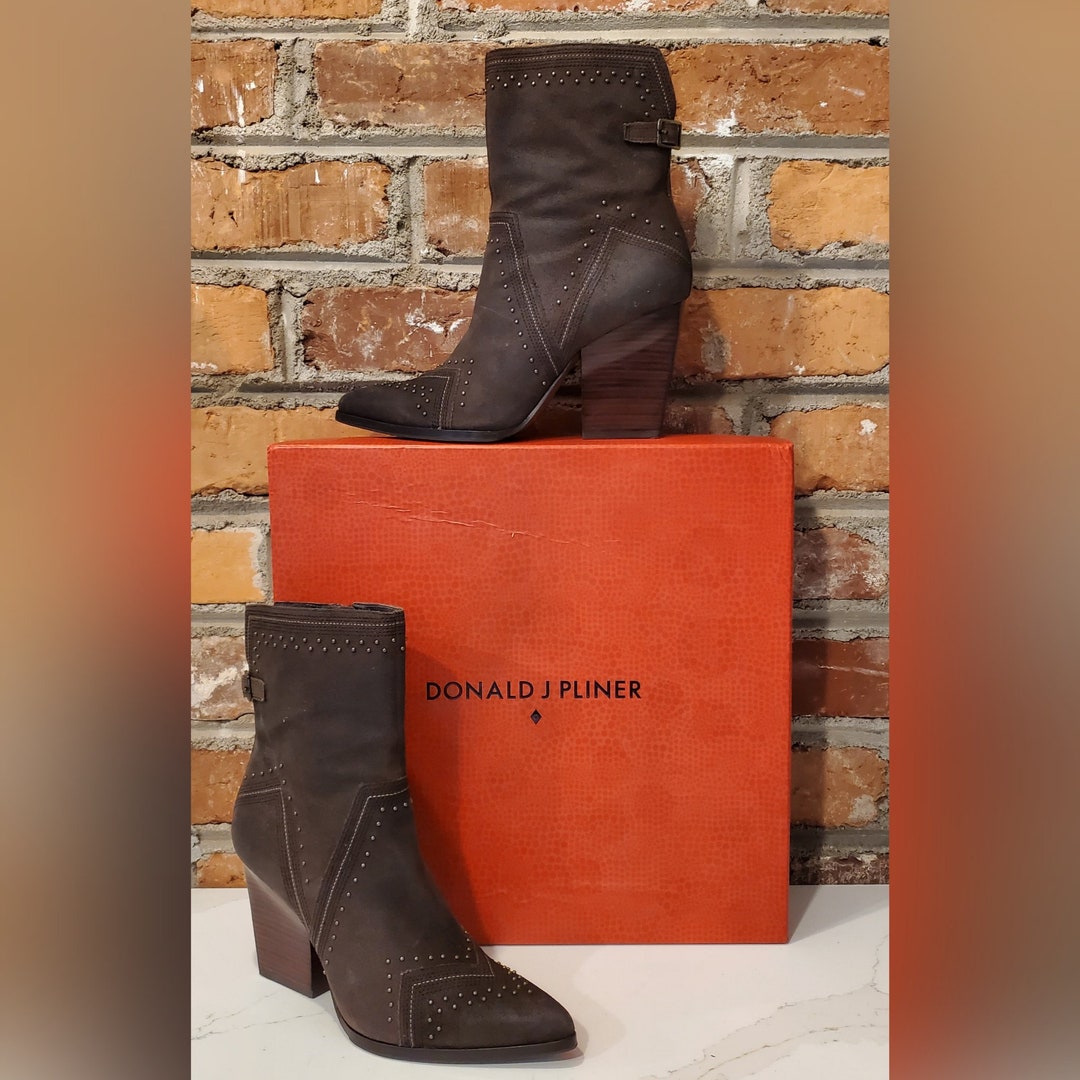 Vintage Donald J Pilner Vegas Expresso Ankle Boots - Etsy