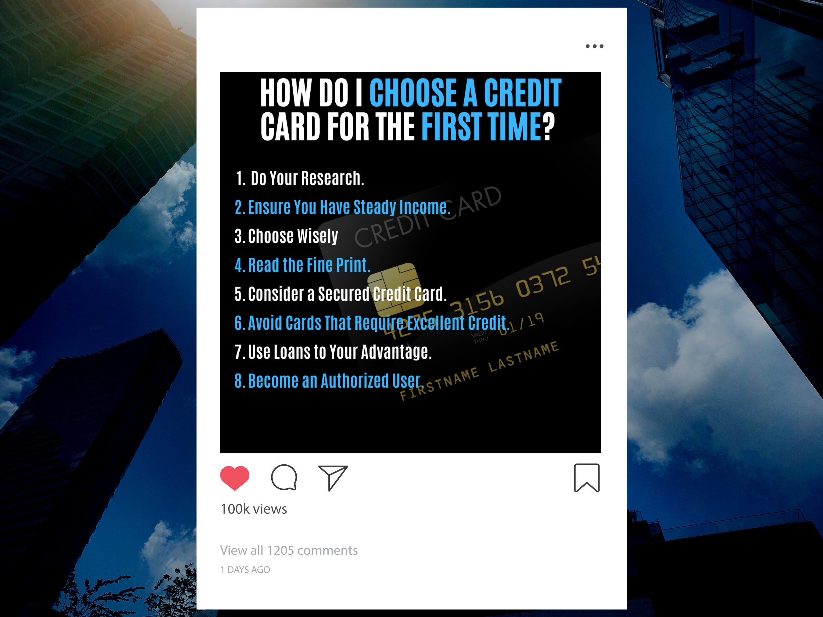Credit Repair Instagram Templates Instagram Inforgraphics - Etsy