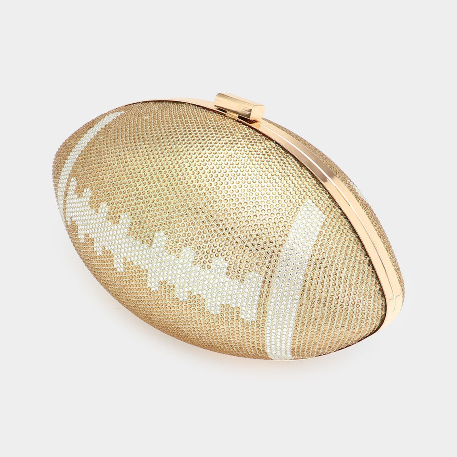 Sparkling Football Clutch Bedazzled Football Purse Glamorous Rhinestone ...