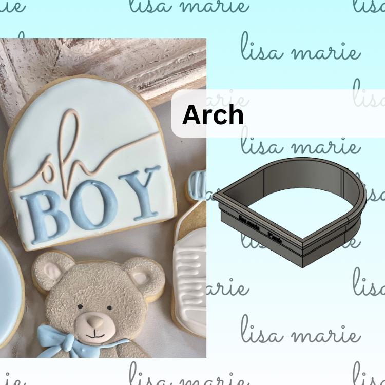 Arch Cookie Cutter STL Files - Plaque, Curve, Digital File, Set ...