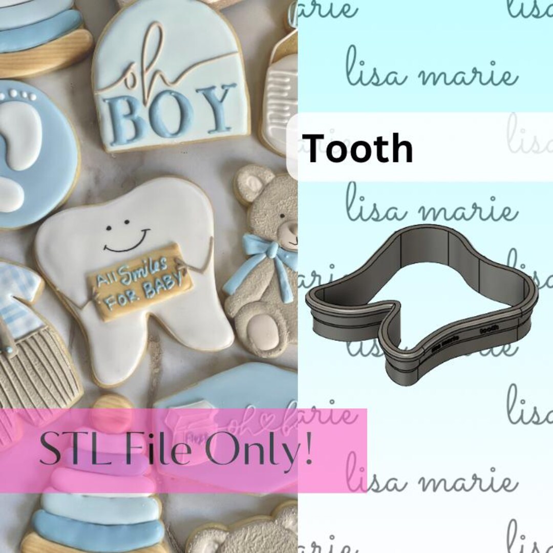 Tooth Cookie Cutter STL File: Dental, Molar (digital Download) - Etsy