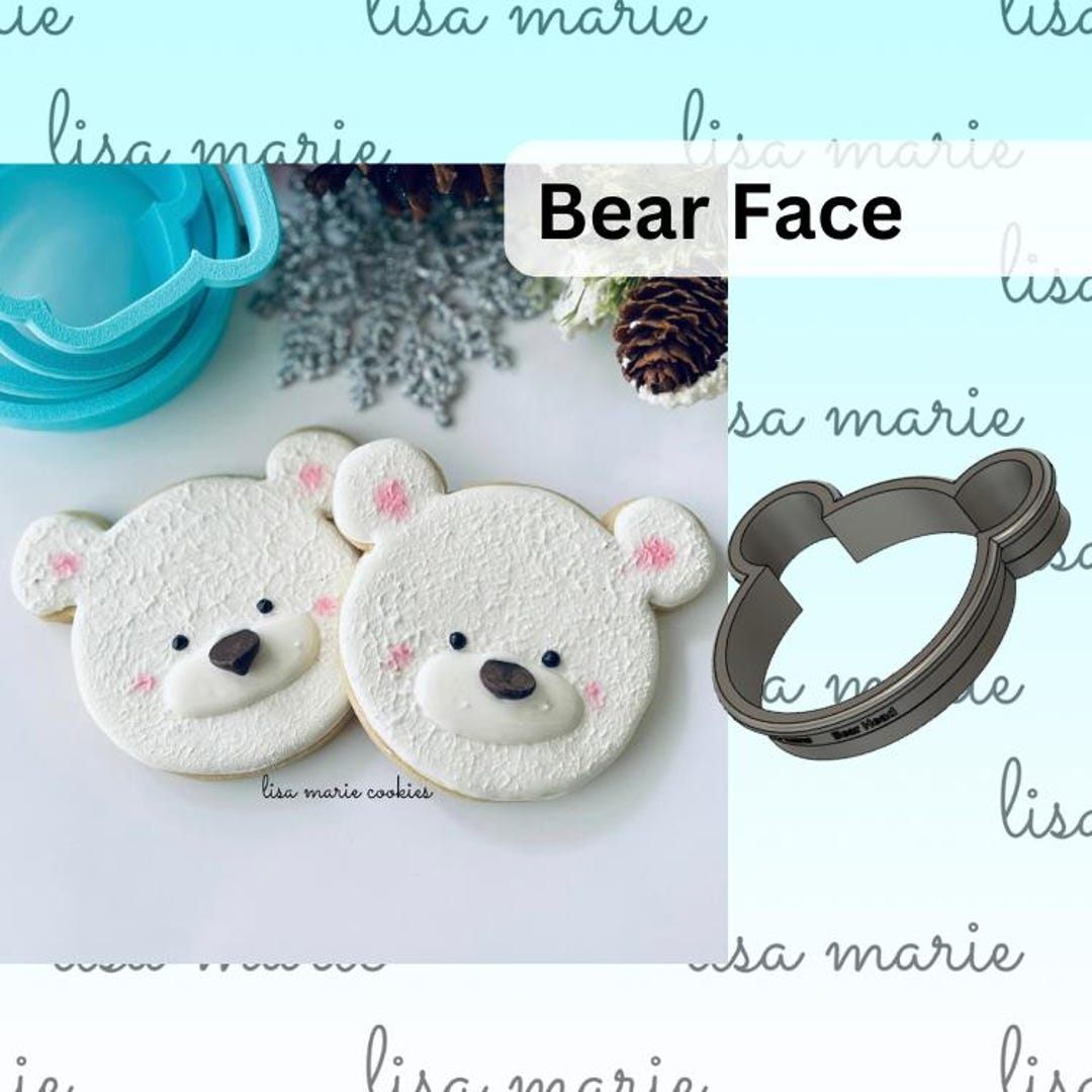 Bear Face Cookie Cutter - Polar Bear - Brown Bear - Bear Head - Great ...