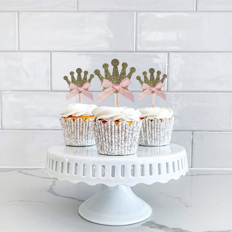 Crown Cupcake Topper - Etsy