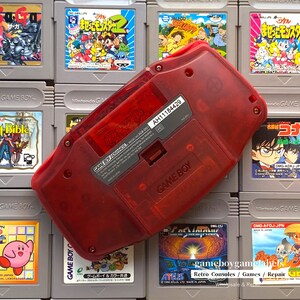 Special Limited Color Gameboy Advance GBA Shell black and Clear Red ...