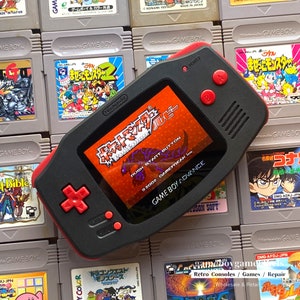 Special Limited Color Gameboy Advance GBA Shell black and Clear Red ...