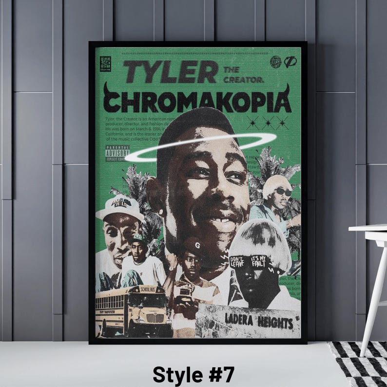 Tyler the Creator Chromakopia Poster, Chromakopia Album Poster, Tyler ...