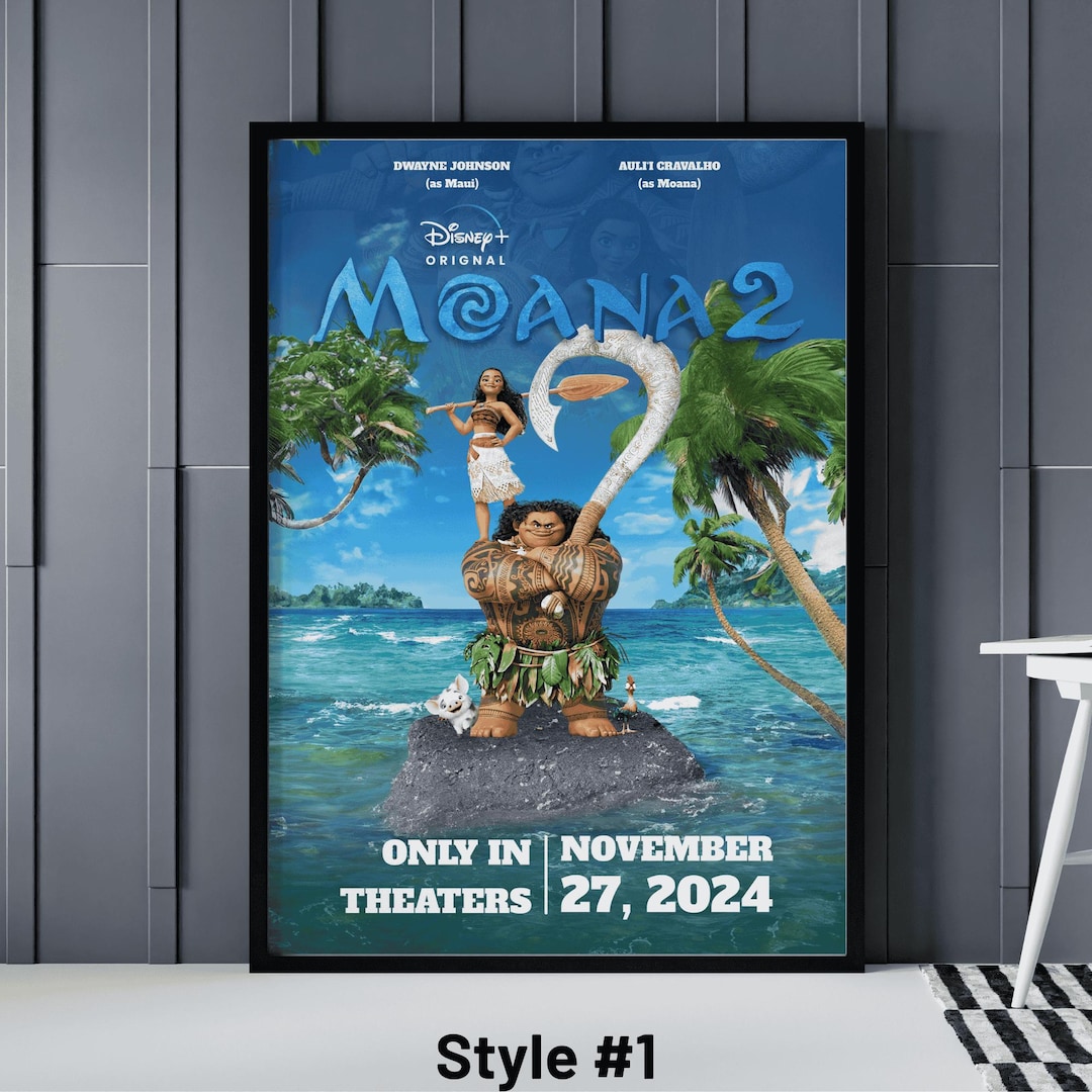 Moana 2 Movie Poster, Birthday Gifts, Moana 2 Movie Series Poster ...