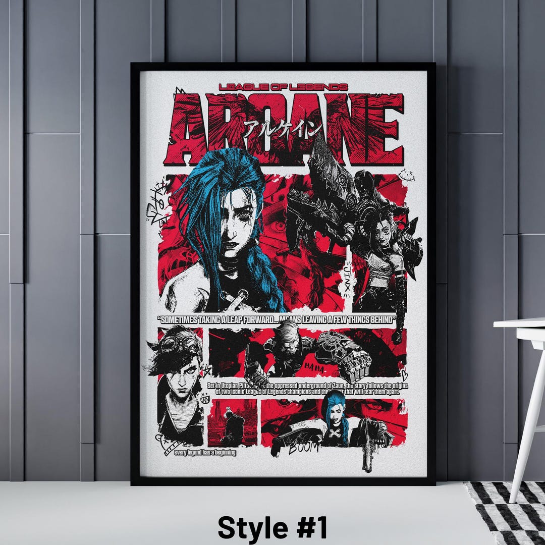 Arcane League of Legends Poster, Christmas Gifts, Arcane TV Series ...