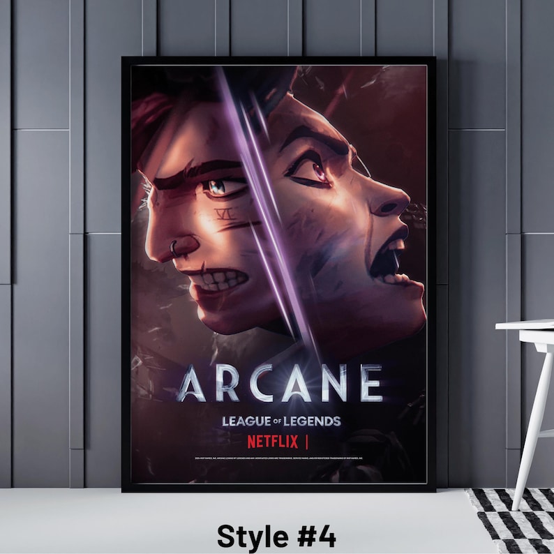 Arcane League of Legends Poster, Christmas Gifts, Arcane TV Series ...