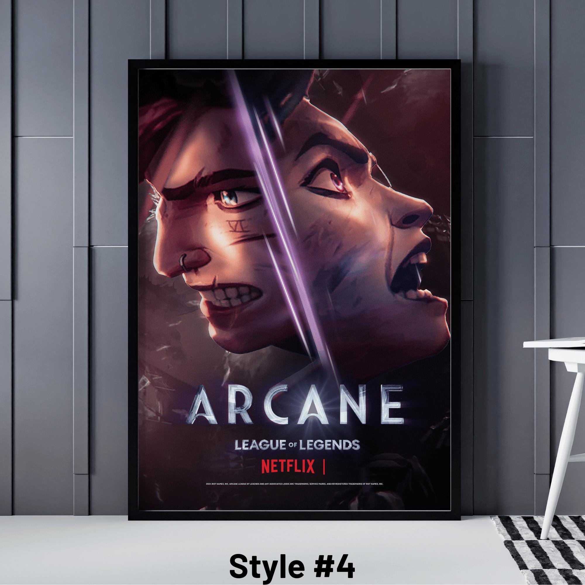 Arcane League of Legends Poster, Christmas Gifts, Arcane TV Series ...