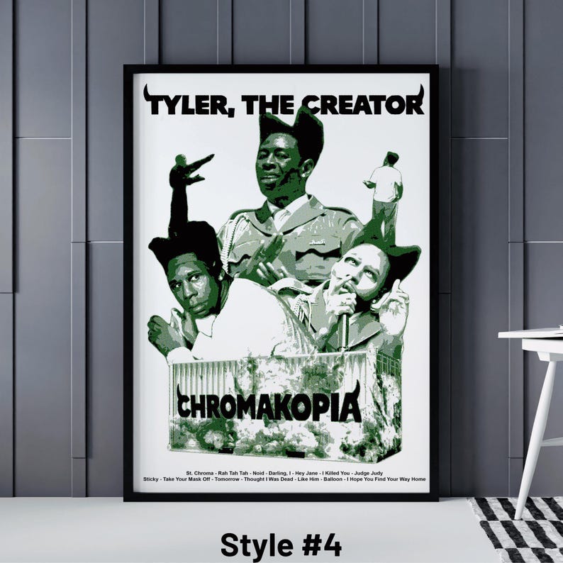 Tyler the Creator Chromakopia Poster, Chromakopia Album Poster, Tyler ...