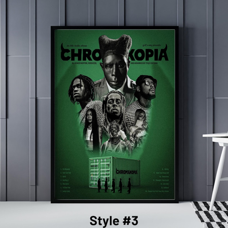 Tyler the Creator Chromakopia Poster, Chromakopia Album Poster, Tyler ...
