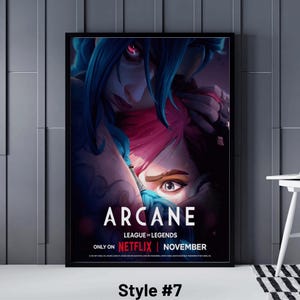 Arcane League of Legends Poster, Christmas Gifts, Arcane TV Series ...